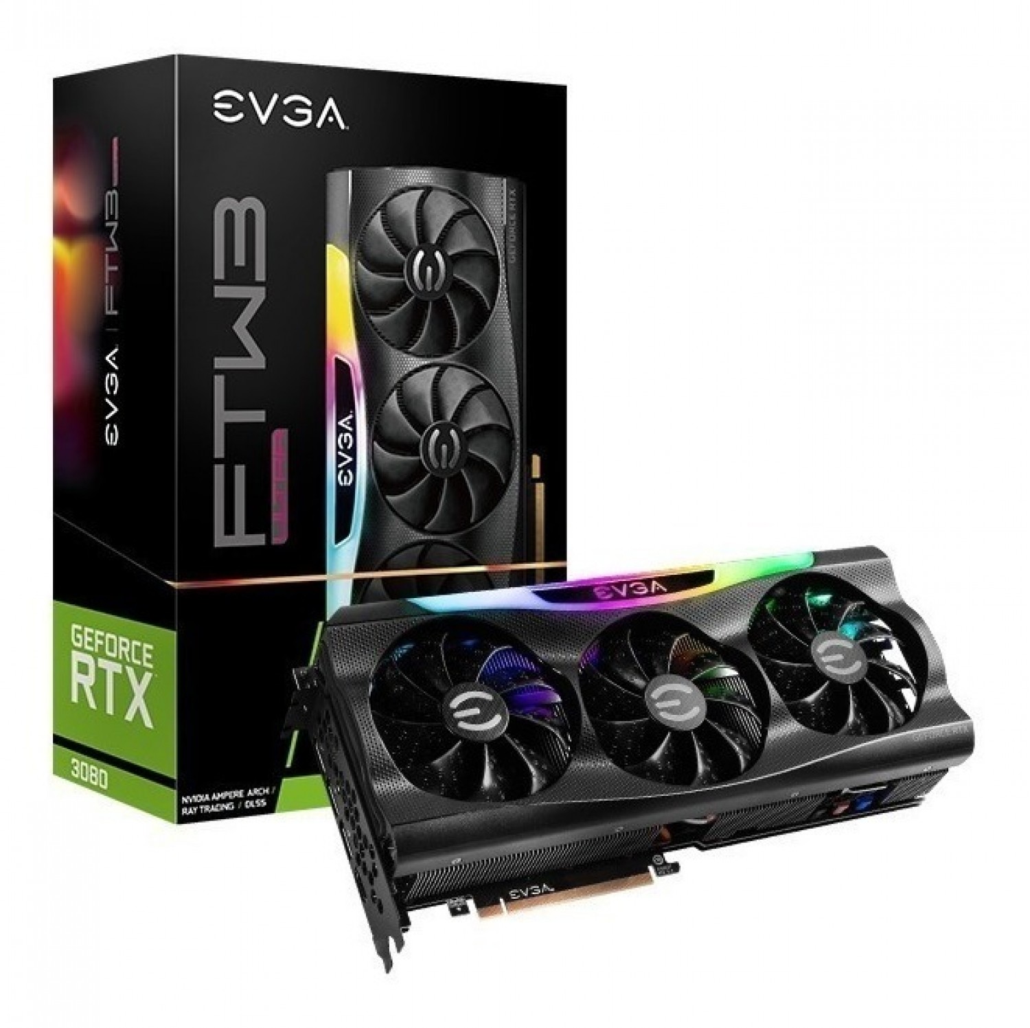 Placa De Video Evga Rtx 3080 Ftw3 10 Gb Ultra Lhr NEW BYTES Placa De Video Evga Rtx 3080 Ftw3 10 Gb Ultra Lhr NEW BYTES