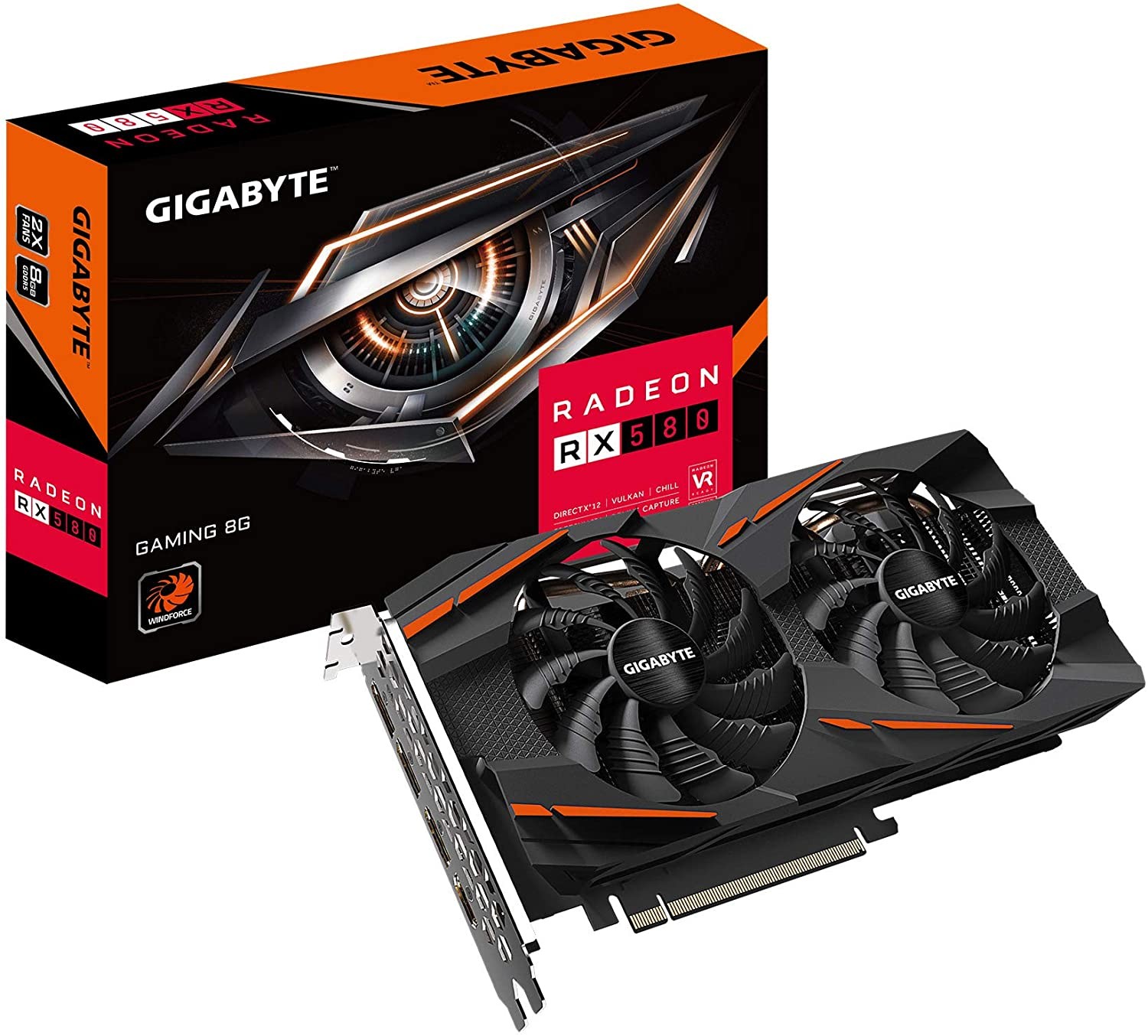 Placa De Video Gigabyte Rx 580 Gaming 8 Gb IgnaTech Placa De Video Gigabyte Rx 580 Gaming 8 Gb IgnaTech