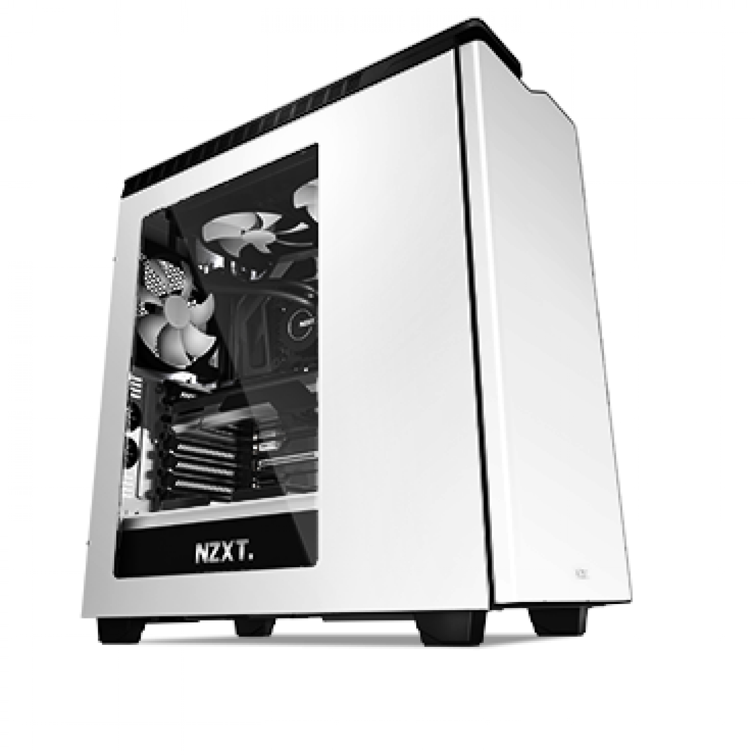 NEW BYTES GABINETE GAMER GABINETE GAMER NZXT H440 WHITE BLACK NZXT
