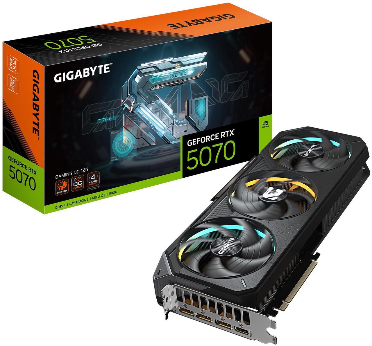 Placa De Video Gigabyte Rtx 5070 Gaming Oc 12gb | Crosshair Gaming ...