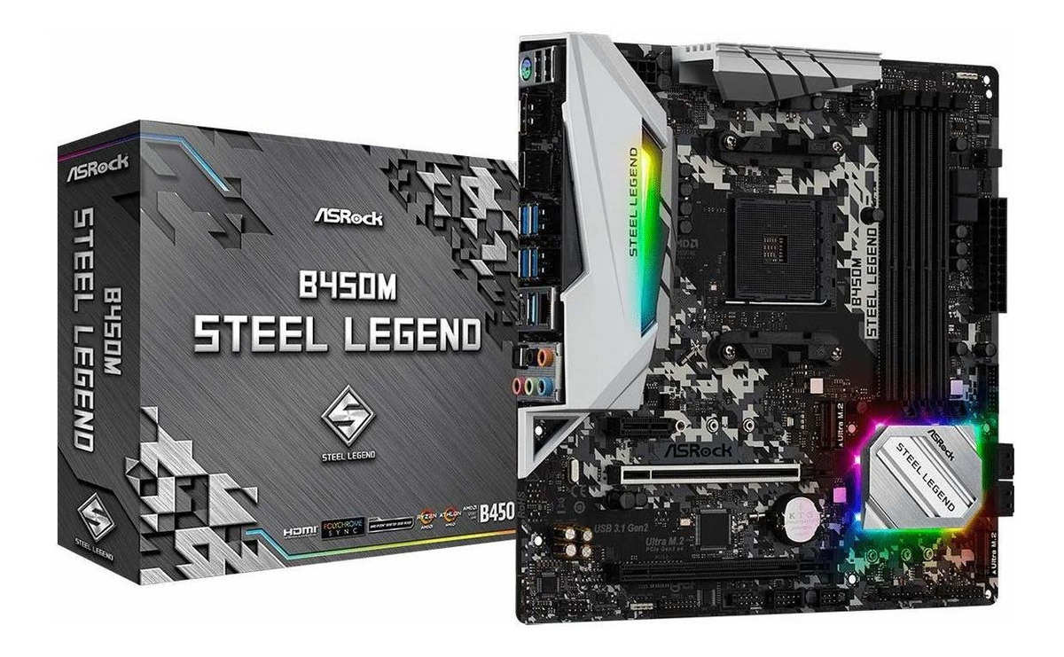 Mother Asrock (am4) B450m Steel Legend | Bracatech