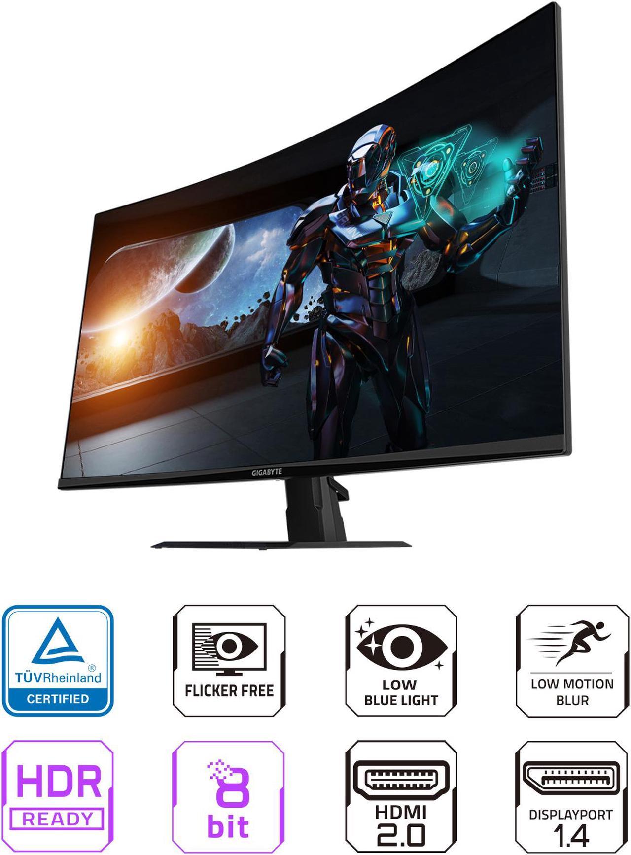 Monitor Gamer Gigabyte 32 Gs32qc Curvo | GM Tech Guard