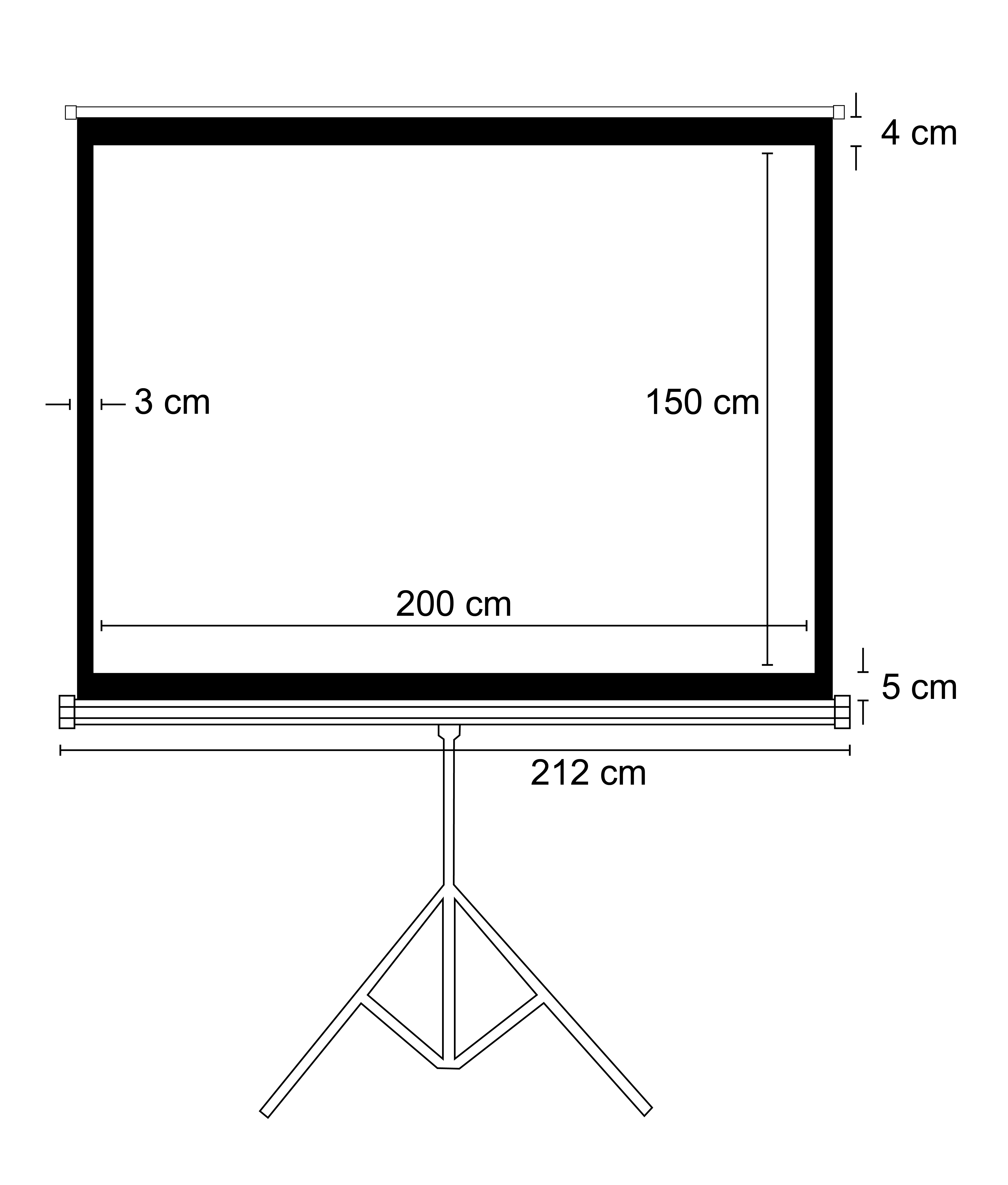 Pantalla Intelaid Proyector 100 Pulgadas Tripode It-tp100 | Hard vision