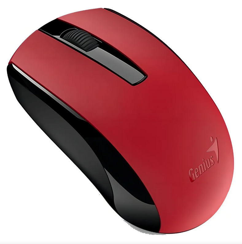 Mouse Genius Eco-8100 Wireless Red Recargable | The Gamer Shop