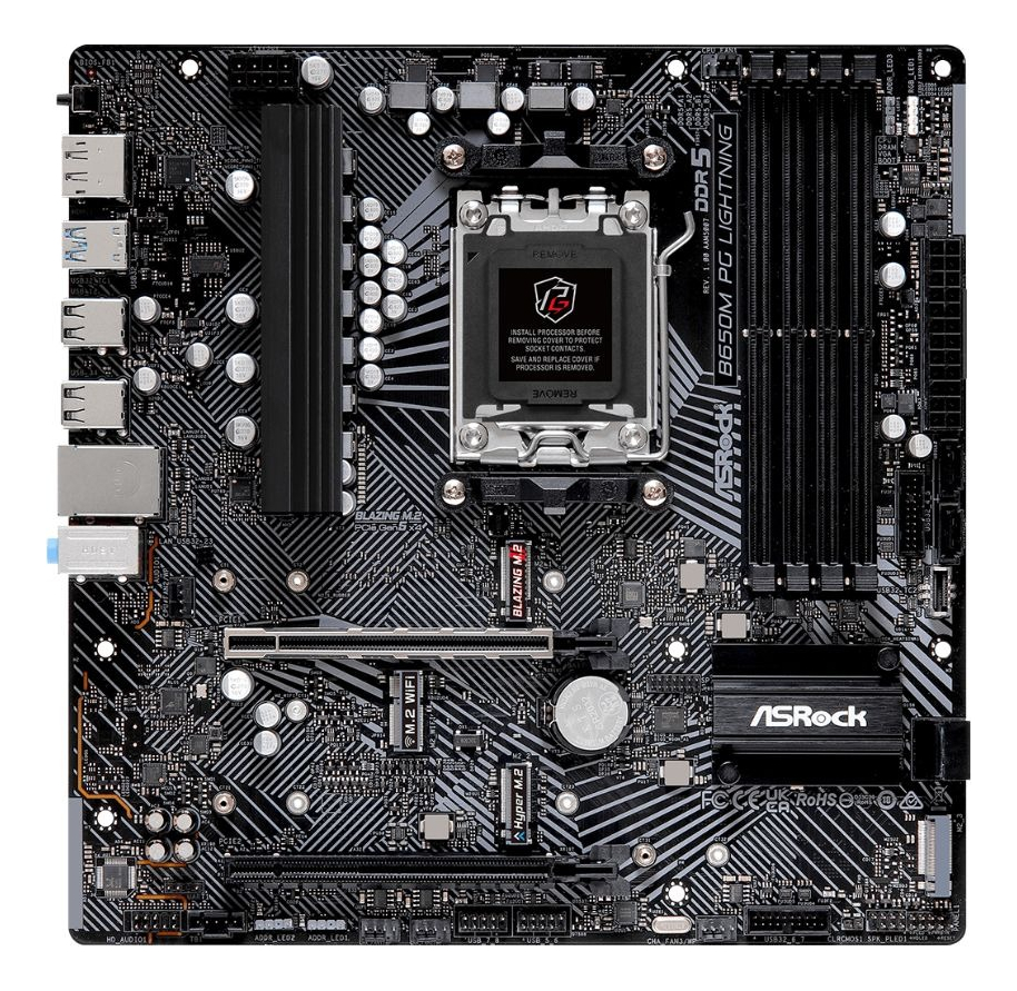 Mother Asrock (am5) B650m Pg Lightning | Bracatech