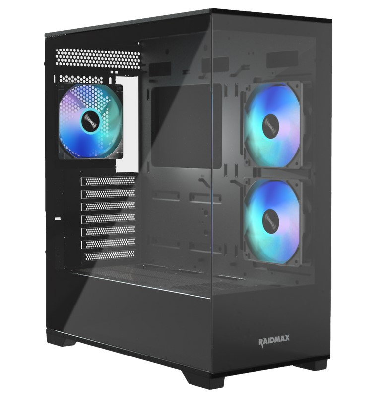 Gabinete Gamer Raidmax Infinita I801 Fishtank Argb Tg Black | Hard vision